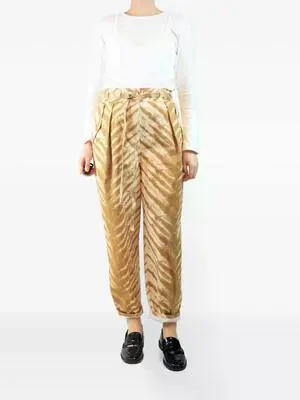 Ulla Johnson Animal Print Drawstring Trousers