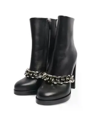 Givenchy Chain-link Leather Ankle Boots
