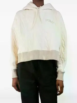 Polo Ralph Lauren Cable-knit Hoodie - Neutrals