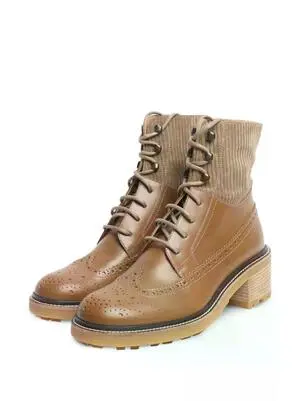 Chloé Brogued Ankle Boots