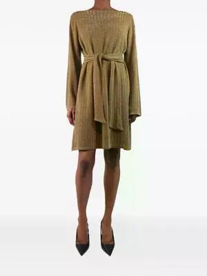 Vanessa Seward Belted Knit Mini Dress