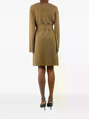 Vanessa Seward Belted Knit Mini Dress