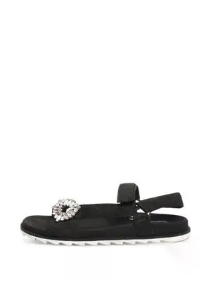ROGER VIVIER Diamanté Touch-strap Sandals