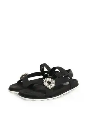 ROGER VIVIER Diamanté Touch-strap Sandals