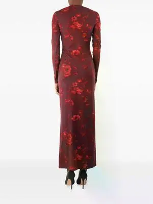 REFORMATION Tommie Floral-print Maxi Dress - Brown
