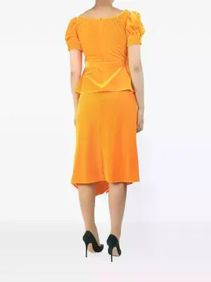 SELF-PORTRAIT Velour Skirt And Blouse Set