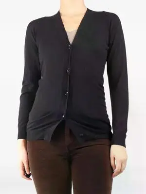 Max Mara Fine-knit V-neck Cardigan - Brown