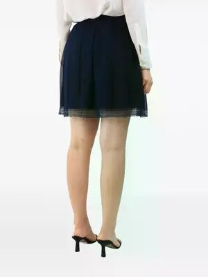 Dior Lace-trimmed Silk Chiffon Mini Skirt