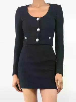 Alessandra Rich Bouclé Jacket And Skirt Set