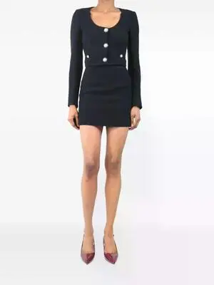 Alessandra Rich Bouclé Jacket And Skirt Set