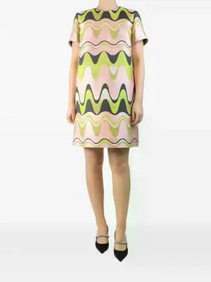 Emilio Pucci Wave-jacquard Mini Dress