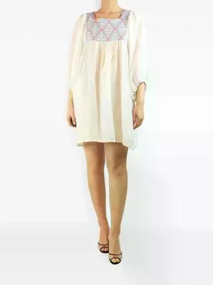NINA LEUCA Nina Luca Embroidered Mini Dress