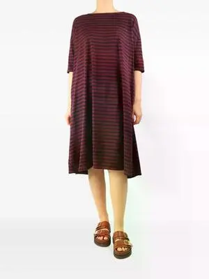 Apuntob Striped Midi Dress