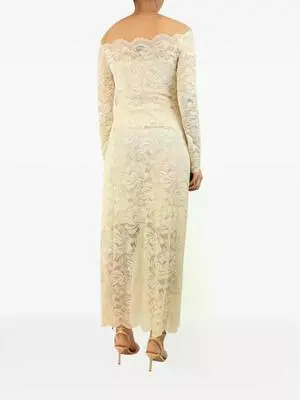 Rabanne Off-shoulder Lace Maxi Dress