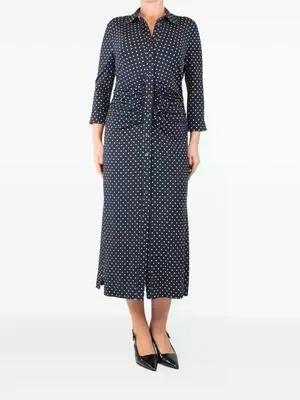 Altuzarra Ruched Polka-dot Midi Dress