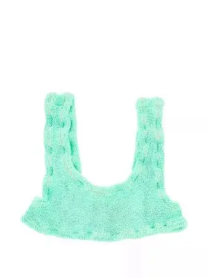 REINA OLGA Ginny Textured Bikini Top