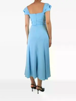 Roland Mouret Cap-sleeved Midi Dress