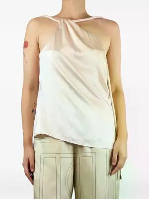 ET OCHS One-shoulder Neck-tie Top