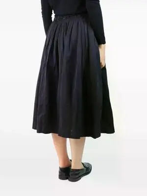 CASEY CASEY Pleated Drawstring Midi Skirt