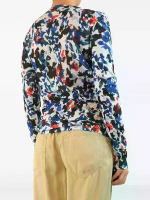Proenza Schouler Abstract Print Long-sleeve T-shirt