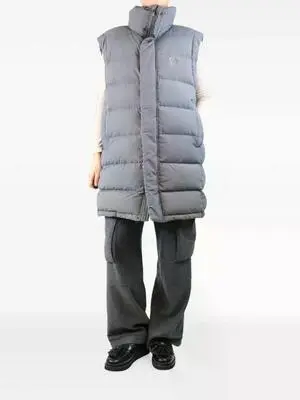66 NORTH Longline Puffer Gilet - Grey
