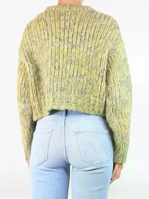 FRAME Cable-knit Cropped Sweater