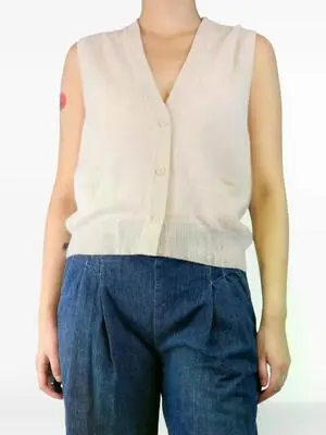 No Brand V-neck Sleeveless Cardigan