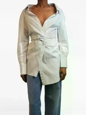 Jacquemus Striped Wrap Shirt