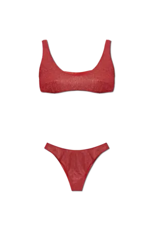 Oseree Two-piece Swimsuit With Lurex Thread - Red
