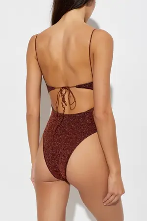 Oseree One-piece Swimsuit With Lurex Thread