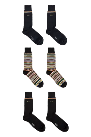 Paul Smith Three-pack Of Socks