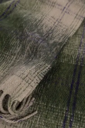 Etro Wool Scarf With Fringes