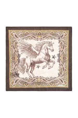 Etro Silk Pocket Square - Beige