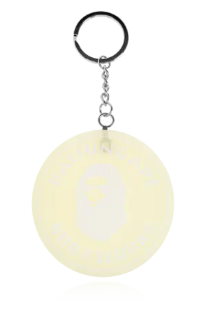 A BATHING APE Monkey Head Logo Keychain - Yellow