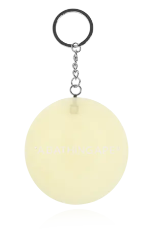 A BATHING APE Monkey Head Logo Keychain