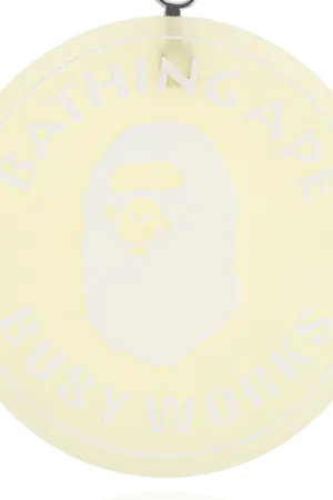 A BATHING APE Monkey Head Logo Keychain