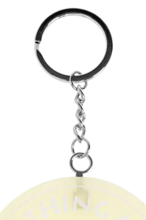 A BATHING APE Monkey Head Logo Keychain