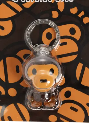 A BATHING APE Keychain With A Monkey Motif