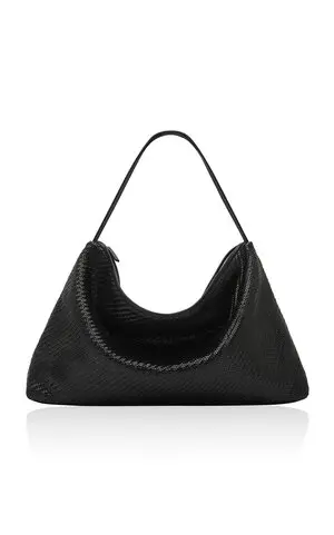 ST. AGNI Woven Hobo Bag - Black