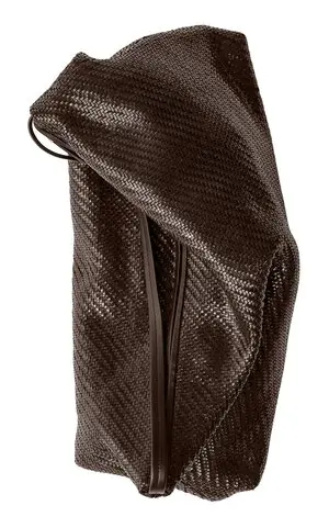 ST. AGNI Woven Hobo Bag - Brown