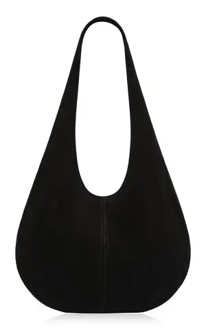 ST. AGNI Soft Oval Shoulder Bag - Black