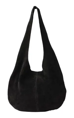 ST. AGNI Soft Oval Shoulder Bag - Black