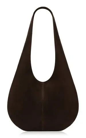 ST. AGNI Soft Oval Shoulder Bag - Brown