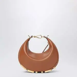 Fendi FENDI "GRAPH"Y MINI BAG IN SADDLE LEATHER Brown