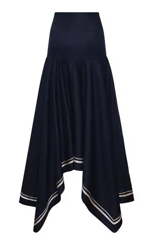 ANDRES OTALORA Wayuu Linen Maxi Skirt