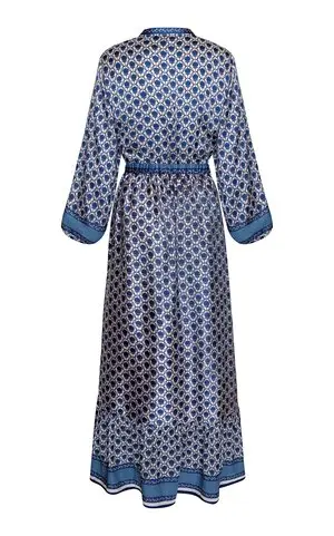 ANDRES OTALORA Tan Bella Printed Maxi Dress