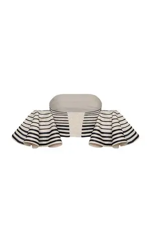 ANDRES OTALORA Mano Artesana Embroidered Linen Top