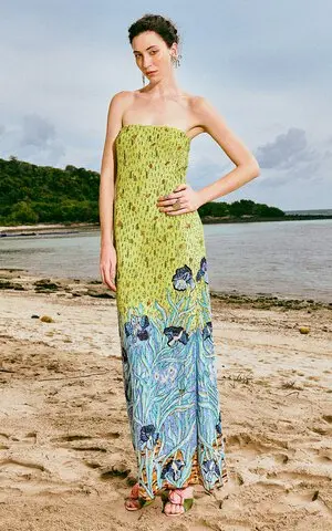 LA FUORI Embellished Maxi Dress