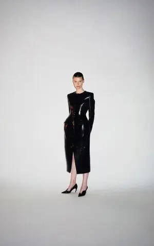 Khaite Harris Plonge Leather Coat