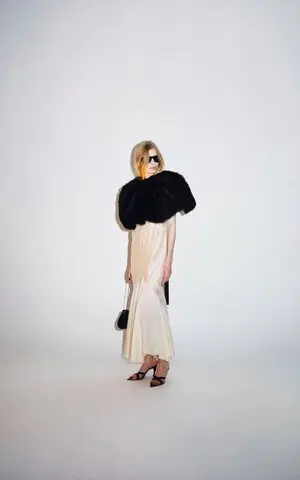 Khaite Zizi Shearling Cape - Black